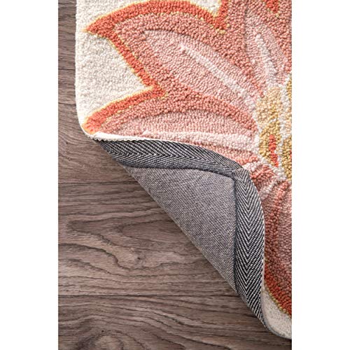 nuLOOM Palm Springs Hand Tufted Area Rug, 7' 6" x 9' 6", Pink