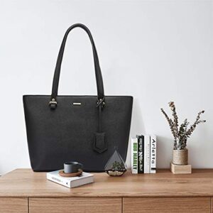 Handbags for Women Shoulder Bags Tote Satchel Hobo 3pcs Purse Set Black