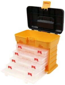 stalwart 53 compartment durable plastic storage tool