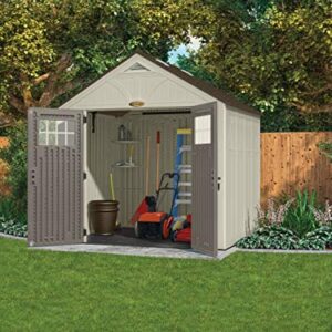 Suncast 8' x 7' Heavy-Duty Resin Tremont Storage Shed, Cream