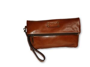 patricia nash valerie fold-over wristlet – tan, small