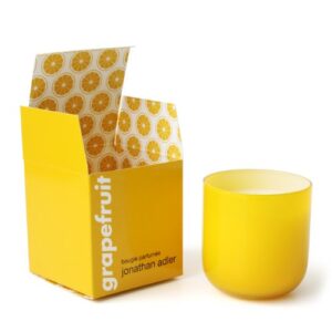 jonathan adler pop grapefruit scented candle, yellow