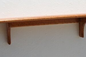 Solid Oak Wall Shelf (48" Wide, Country Medium (03))