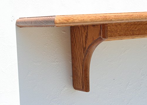 Solid Oak Wall Shelf (48" Wide, Country Medium (03))