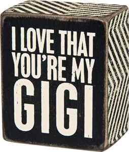 primitives by kathy mini box sign, 2.5″ x 3″, i love that you’re my gigi