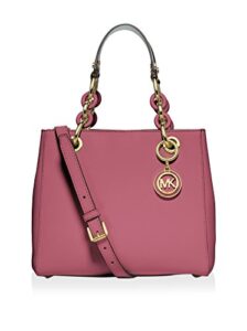 michael kors cynthia small leather satchel tulip bag