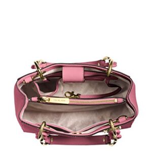 Michael Kors Cynthia Small Leather Satchel Tulip Bag