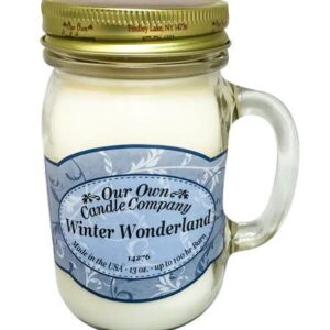 Our Own Candle Company Winter Wonderland Scented 13 Ounce Mason Jar Candle