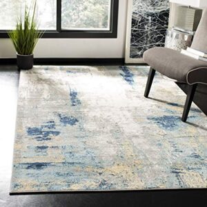 safavieh jasper collection 2′ x 4′ grey / gold jsp101a modern abstract non-shedding living room bedroom accent rug