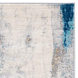 SAFAVIEH Jasper Collection 2' x 4' Grey / Gold JSP101A Modern Abstract Non-Shedding Living Room Bedroom Accent Rug