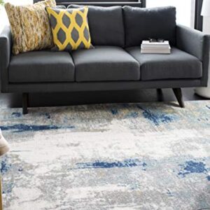 SAFAVIEH Jasper Collection 2' x 4' Grey / Gold JSP101A Modern Abstract Non-Shedding Living Room Bedroom Accent Rug