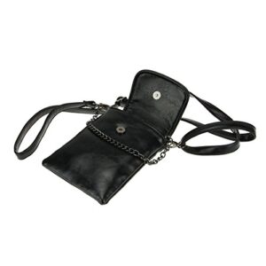 Studded Skull Gothic Mini Chain Crossbody Shoulder Bag Satchel Travel Leather Tote Handbag Purse