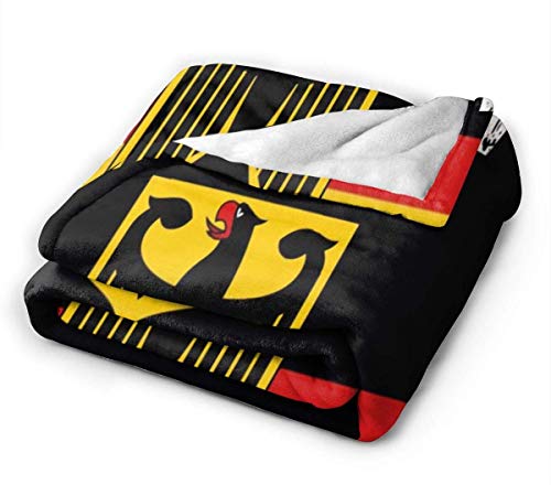 LuckyLou German Flag Eagle Flannel Fleece Blanket Ultra Soft Cozy Warm Throw Lightweight Blanket Microfleece Blanket for Home（3 Sizes）