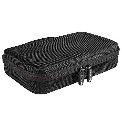 Geekria UltraShell Carrying Case Compatible with Nintendo Switch Console, Protective Travel Bag with Space for Cable, Charger, Accessories and Game Card Storage Slot (Black)