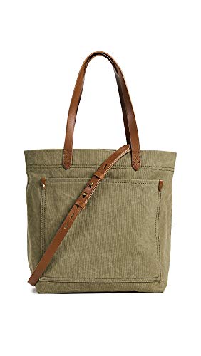 Madewell Women's The Canvas Medium Transport Tote, British Surplus, Black, One Size