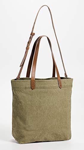 Madewell Women's The Canvas Medium Transport Tote, British Surplus, Black, One Size