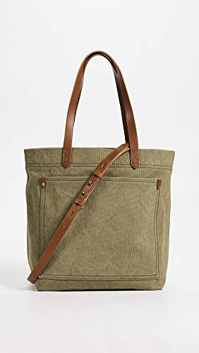 Madewell Women's The Canvas Medium Transport Tote, British Surplus, Black, One Size