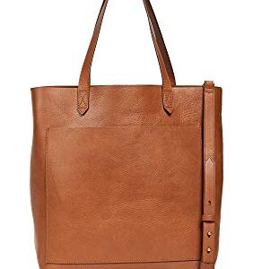 Madewell Women's Medium Transport Tote, English Saddle, Tan, Brown, One Size