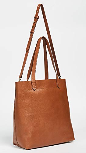 Madewell Women's Medium Transport Tote, English Saddle, Tan, Brown, One Size