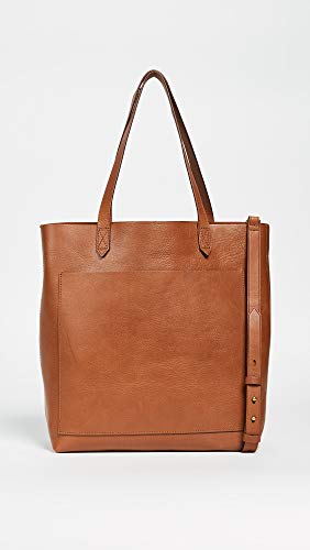 Madewell Women's Medium Transport Tote, English Saddle, Tan, Brown, One Size