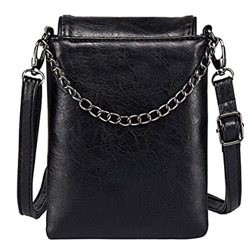 WITERY Small Crossbody Cell Phone Purse Gothic Leather Bag Shoulder Travel Purse