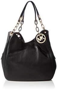 michael kors fulton large shoulder tote black one size