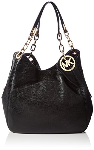 Michael Kors Fulton Large Shoulder Tote Black One Size