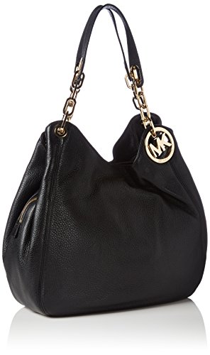 Michael Kors Fulton Large Shoulder Tote Black One Size