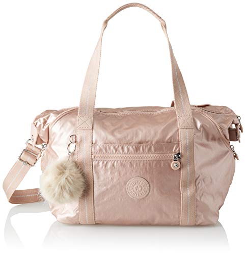 Kipling Art, Women’s Satchel, Gold (Metallic Blush), 20x44x27 cm (B x H T)