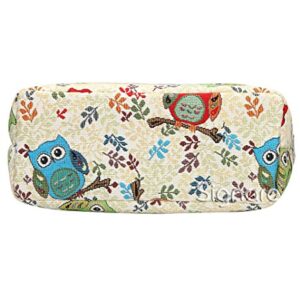 Signare Tapestry Shoulder Bag Tote Bag for Women with Owl Design (SHOU-OWL)