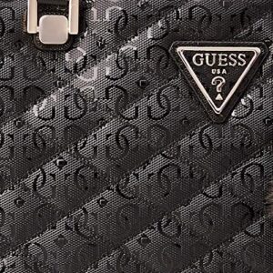 GUESS Women's Astrid Quilted Logo Tote Bag Handbag - Black