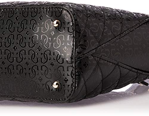 GUESS Women's Astrid Quilted Logo Tote Bag Handbag - Black