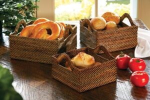 calaisio square basket medium with up handle