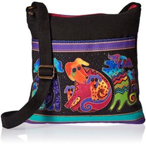 Laurel Burch 87932 Artistic Totes Crossbody 10"X10", Dogs & Doggies