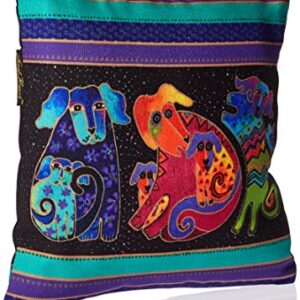 Laurel Burch 87932 Artistic Totes Crossbody 10"X10", Dogs & Doggies