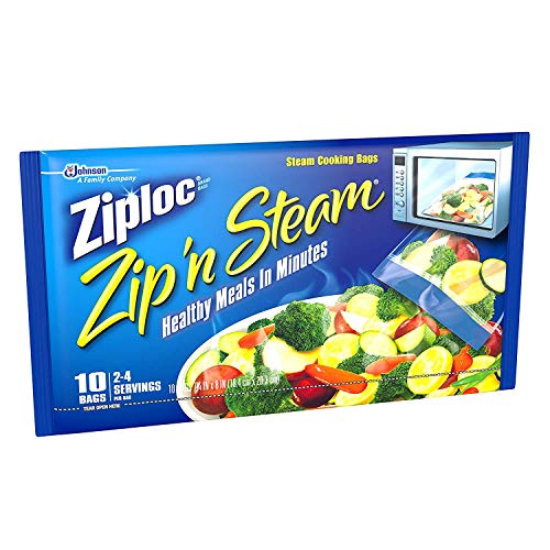 Ziploc Zip'N Steam Medium Cooking Bags, 10 CT (Pack - 3)