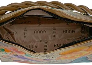 Anna by Anuschka Medium Slim Shoulder Bag, Floral Paradise Tan