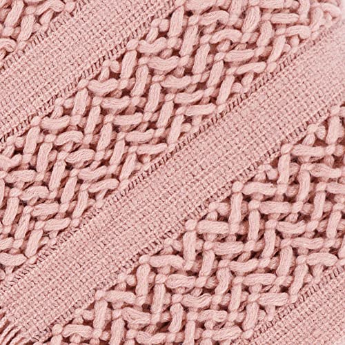 BATTILO HOME Dusty Pink Throw Blanket for Couch, Decorative Accent Soft Blush Throw Blankets for Bed Sofa Chair, 50"x80"