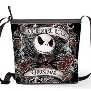 Fashion Casual and Popular Female Sling Bag Crossbody Bag Shoulder Bag with Jack And Sally Print