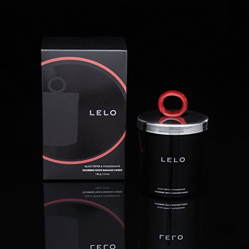 LELO Flickering Touch Massage Candle, Black Pepper/Pomegranate, 5.3 Ounces