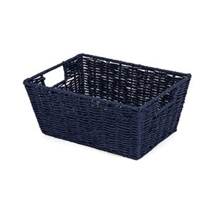 compactor etna woven storage basket, navy blue