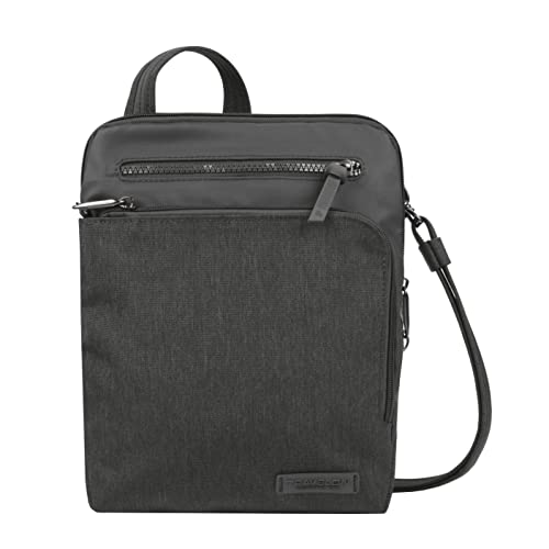 Travelon Anti-Theft Metro Small Crossbody, Gray, 9.75 x 10.75 x 2