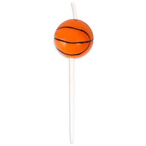 Basketball Party Cake Topper Candles in Holders (36 Pack)