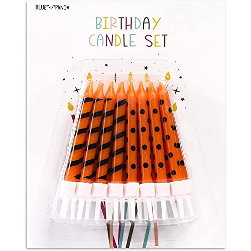 Basketball Party Cake Topper Candles in Holders (36 Pack)