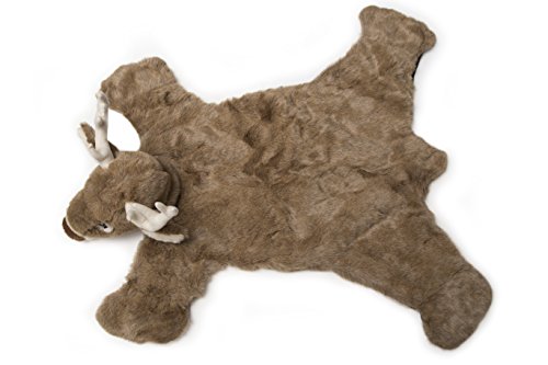 Carstens Plush White Tail Deer Animal Rug, Large