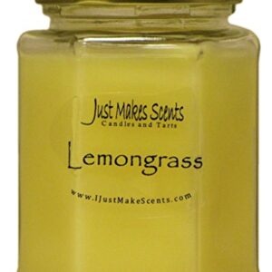 Lemongrass Scented Blended Soy Candle by Just Makes Scents