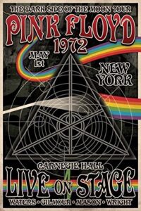 buyartforless pink floyd carnegie hall new york may 1 1972 36×24 music art print poster