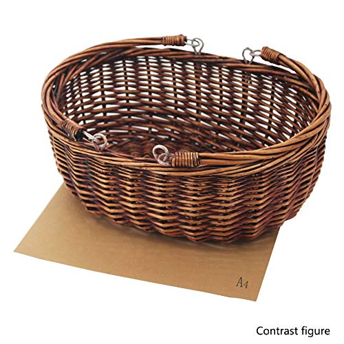 Wicker Picnic Baskets with Handles.Kingwillow(Brown)