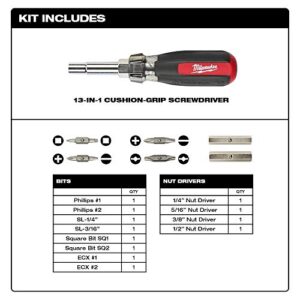 MILWAUKEE 13-in-1 Cushion Grip Screwdriv