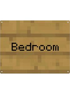 bedroom note mini tin sign